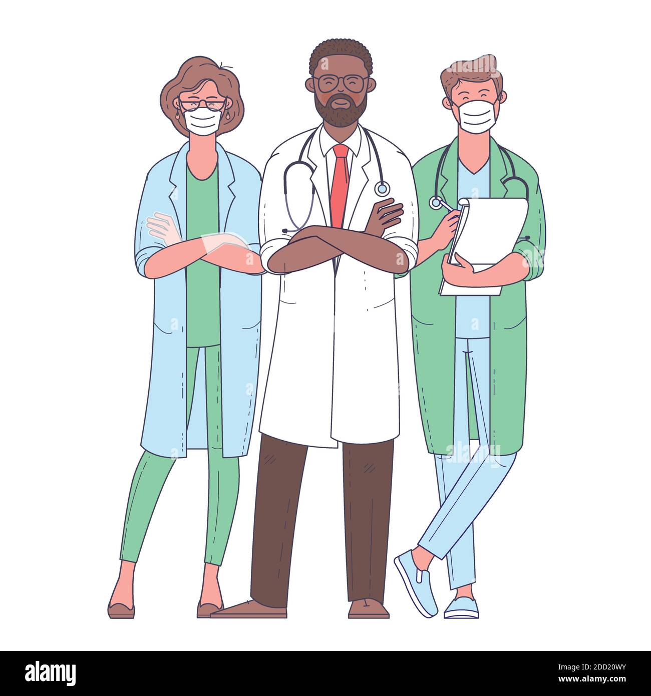 Diverse group of medics Stock Vector Image & Art - Alamy