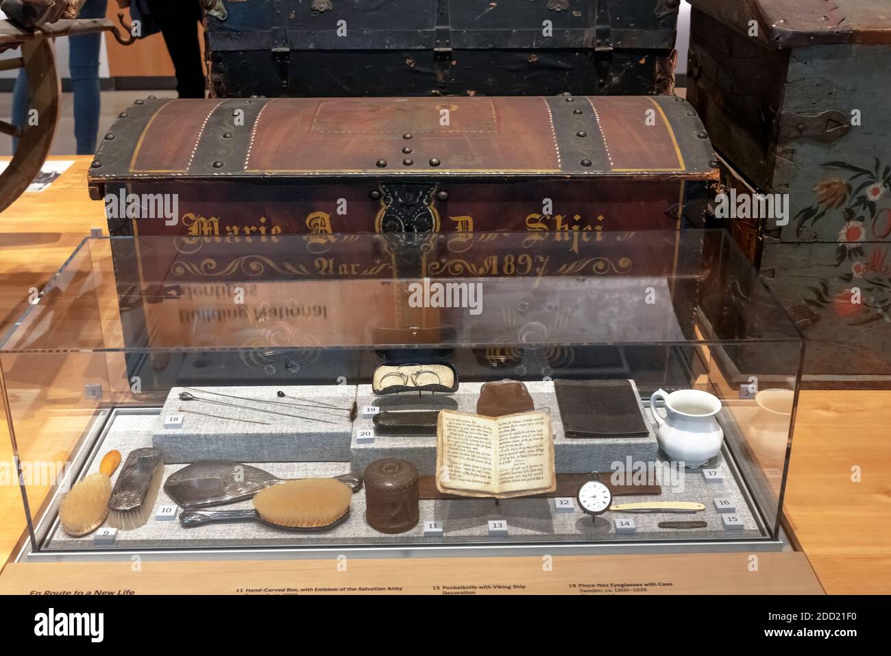Chest and other Items used by immigrants from Scandinavian countries ...