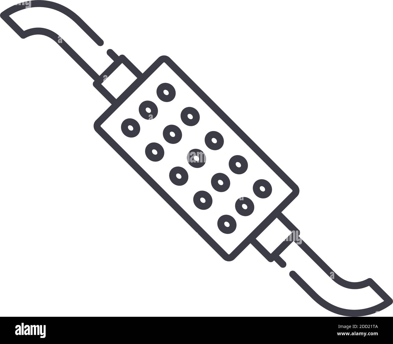 Exhaust concept icon, linear isolated illustration, thin line vector ...