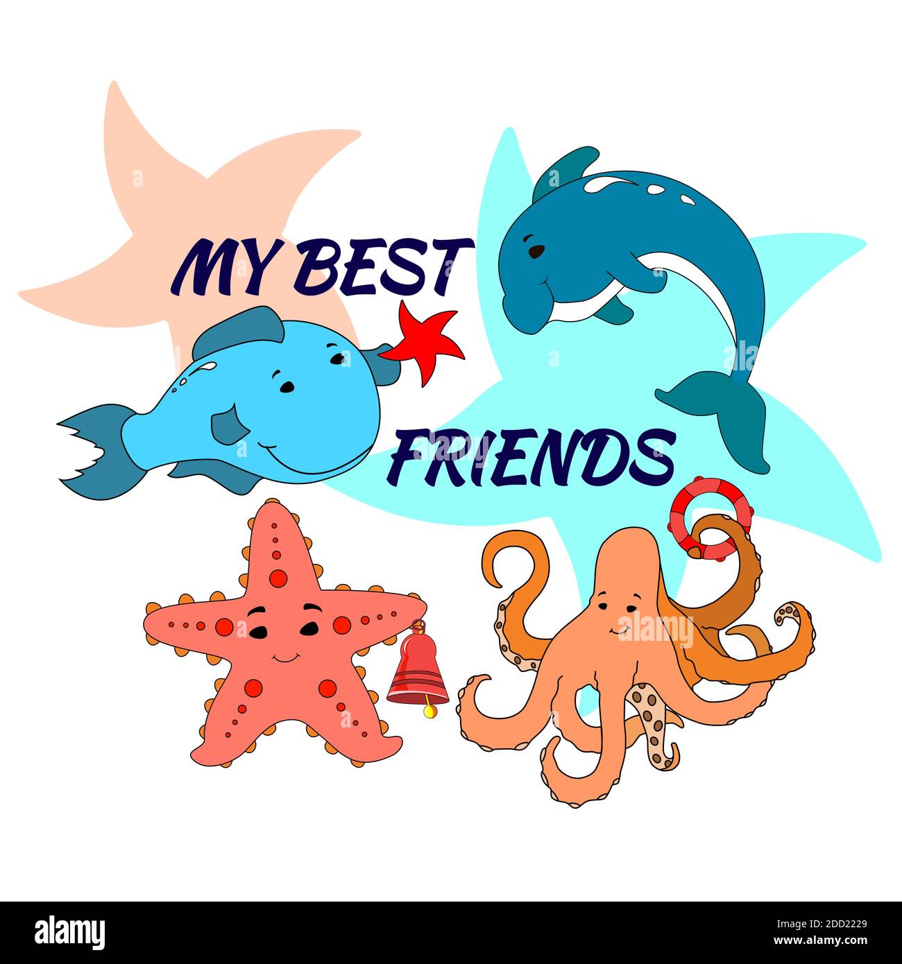 Boy dolphin cartoon illustration hi-res stock photography and images ...