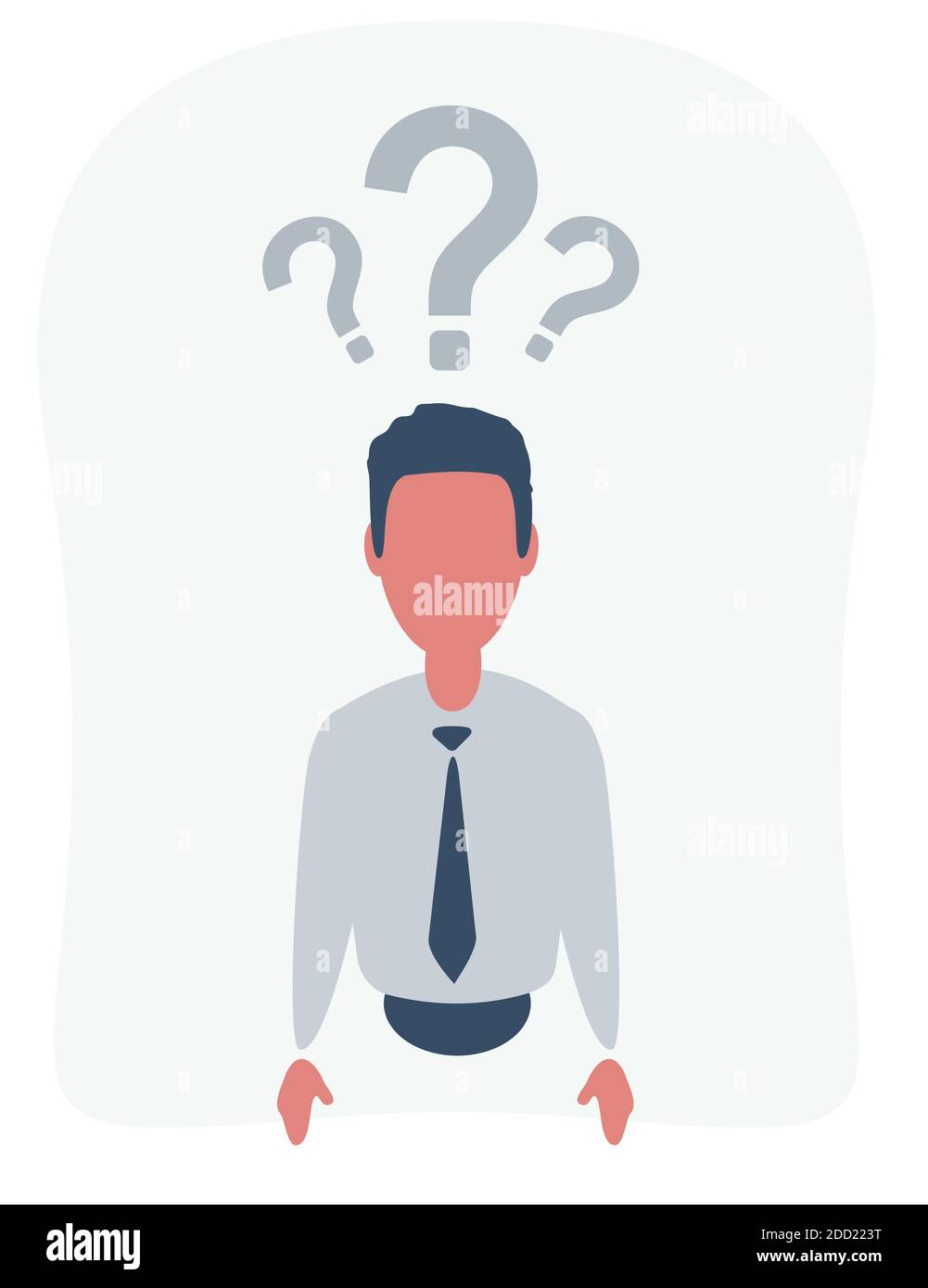 Man is thinking. Question mark. Vector illustration Stock Vector Image ... Man is thinking. Question mark. Vector illustration Stock Vector Image ...
