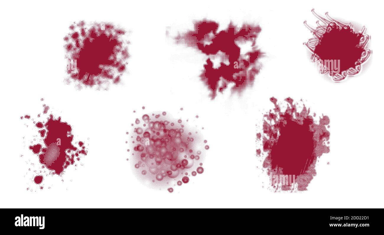 Dark blood stains Stock Vector Images - Alamy
