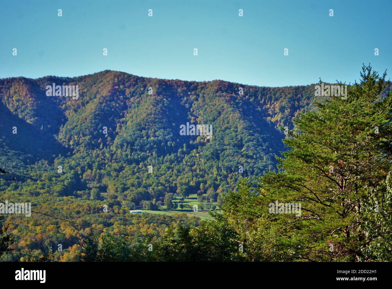 View of the mountains landscape background great smoky mountain ...