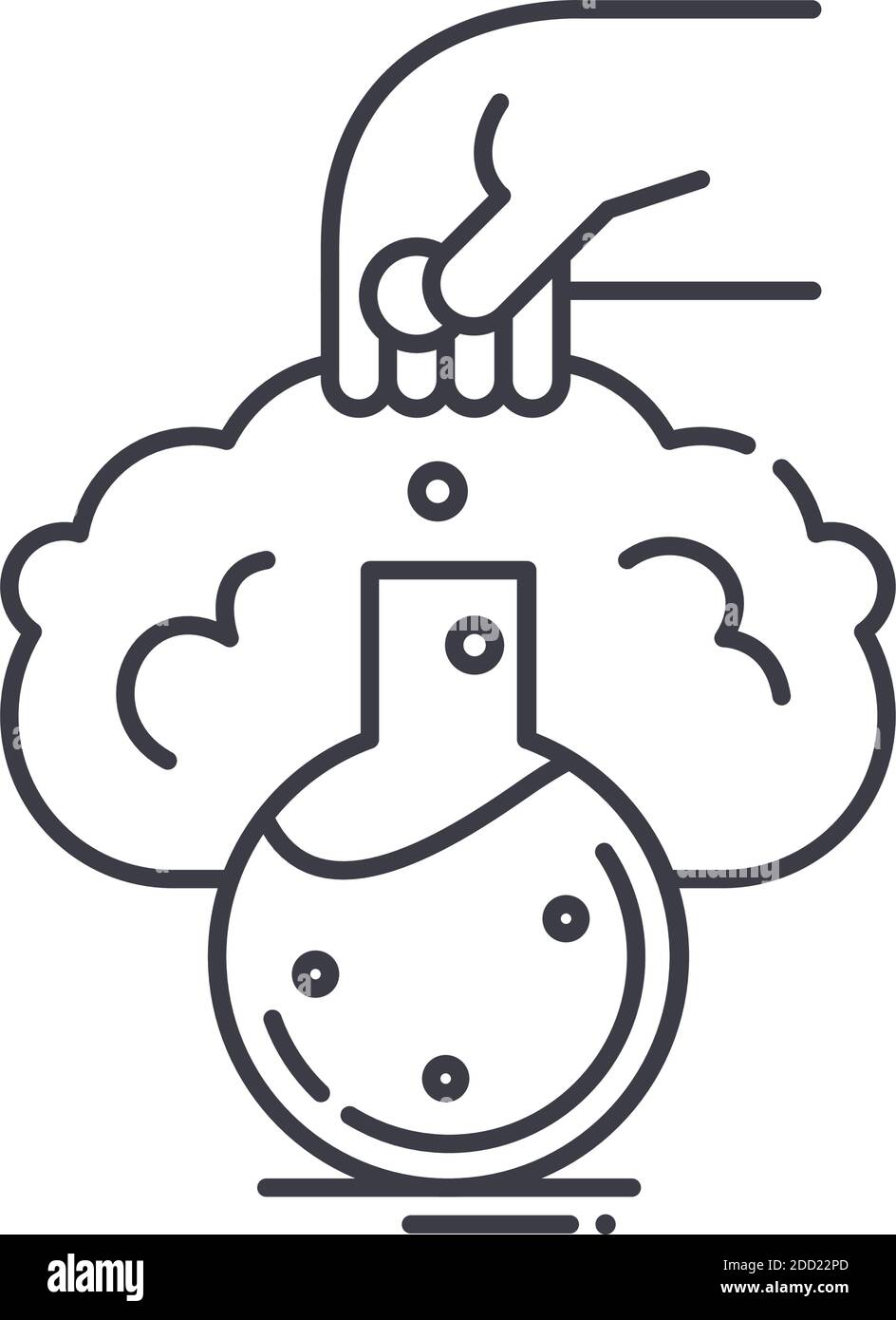 Experiment icon, linear isolated illustration, thin line vector, web ...