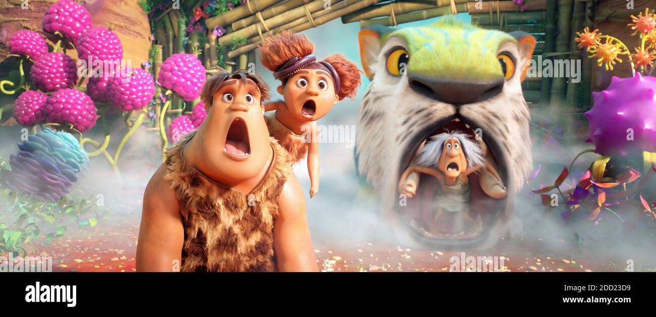 THE CROODS: A NEW AGE, (aka THE CROODS 2), from left: Thunk Crood ...
