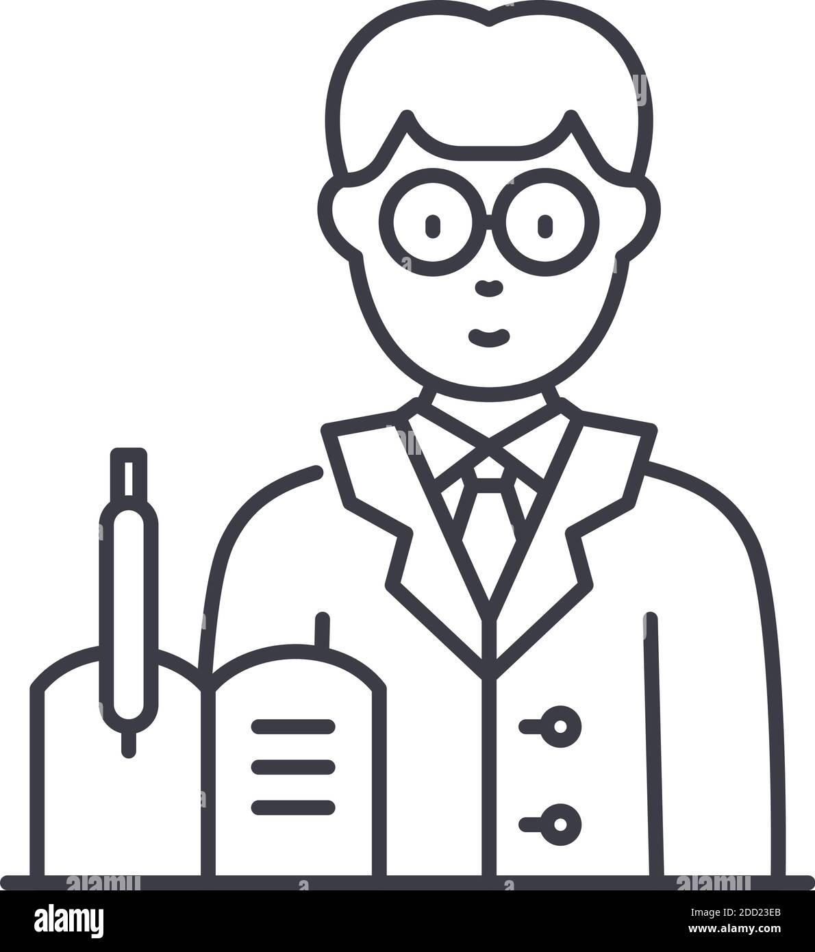 Editor icon, linear isolated illustration, thin line vector, web design ...