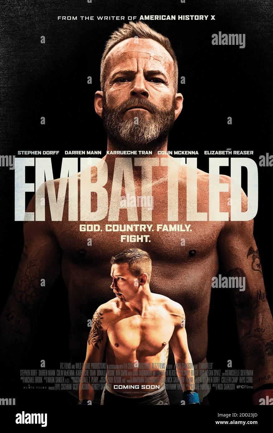 EMBATTLED, US poster, from top: Stephen Dorff, Darren Mann, 2020. © IFC ...