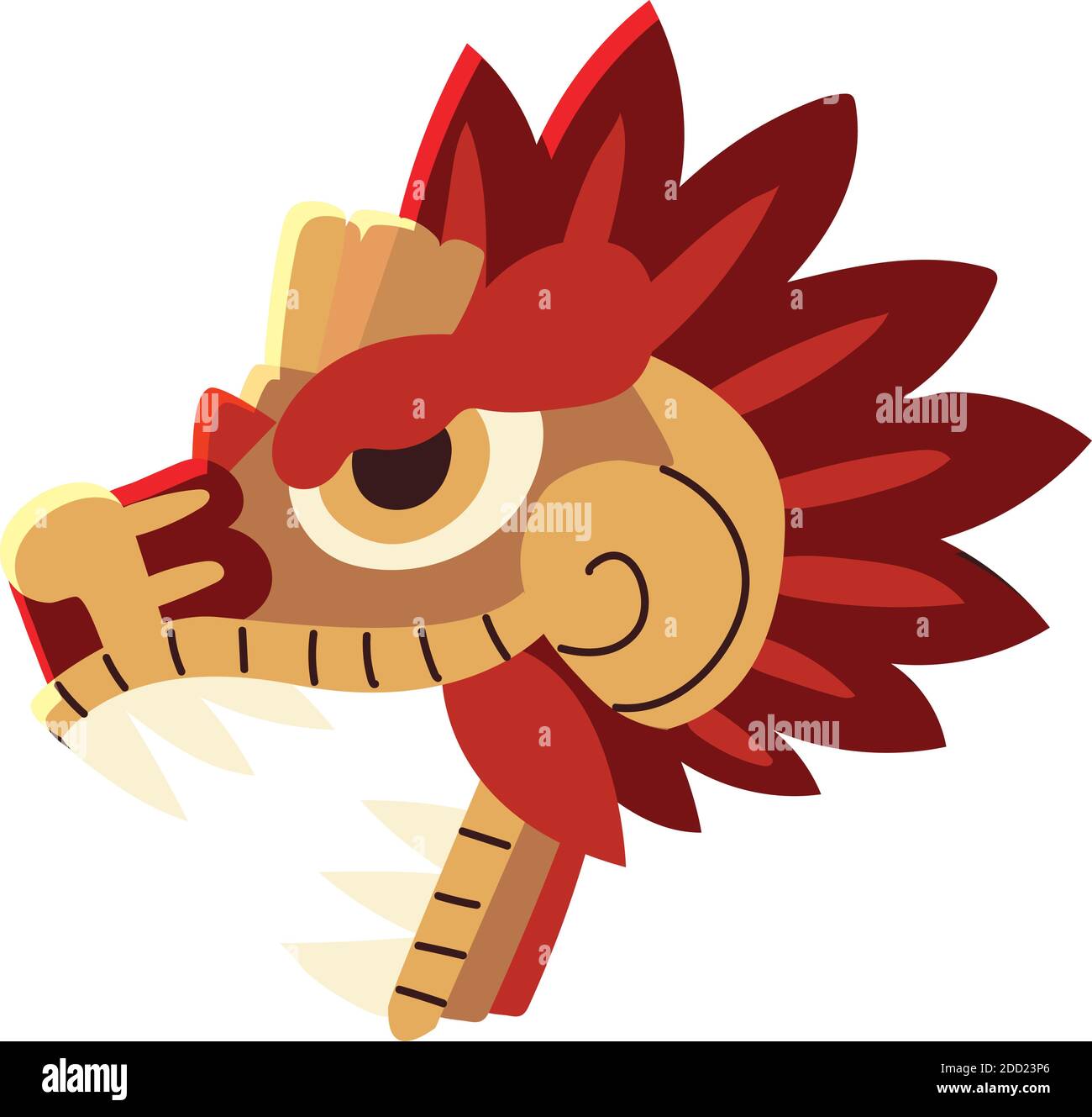 aztec ornament snake head icon vector illustration Stock Vector Image ...