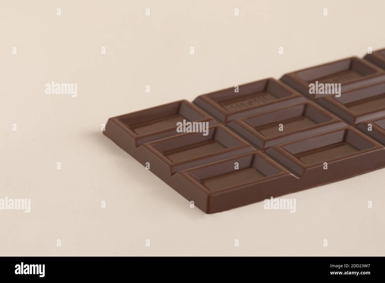 A closeup shot of a bar of milk chocolate Stock Photo - Alamy