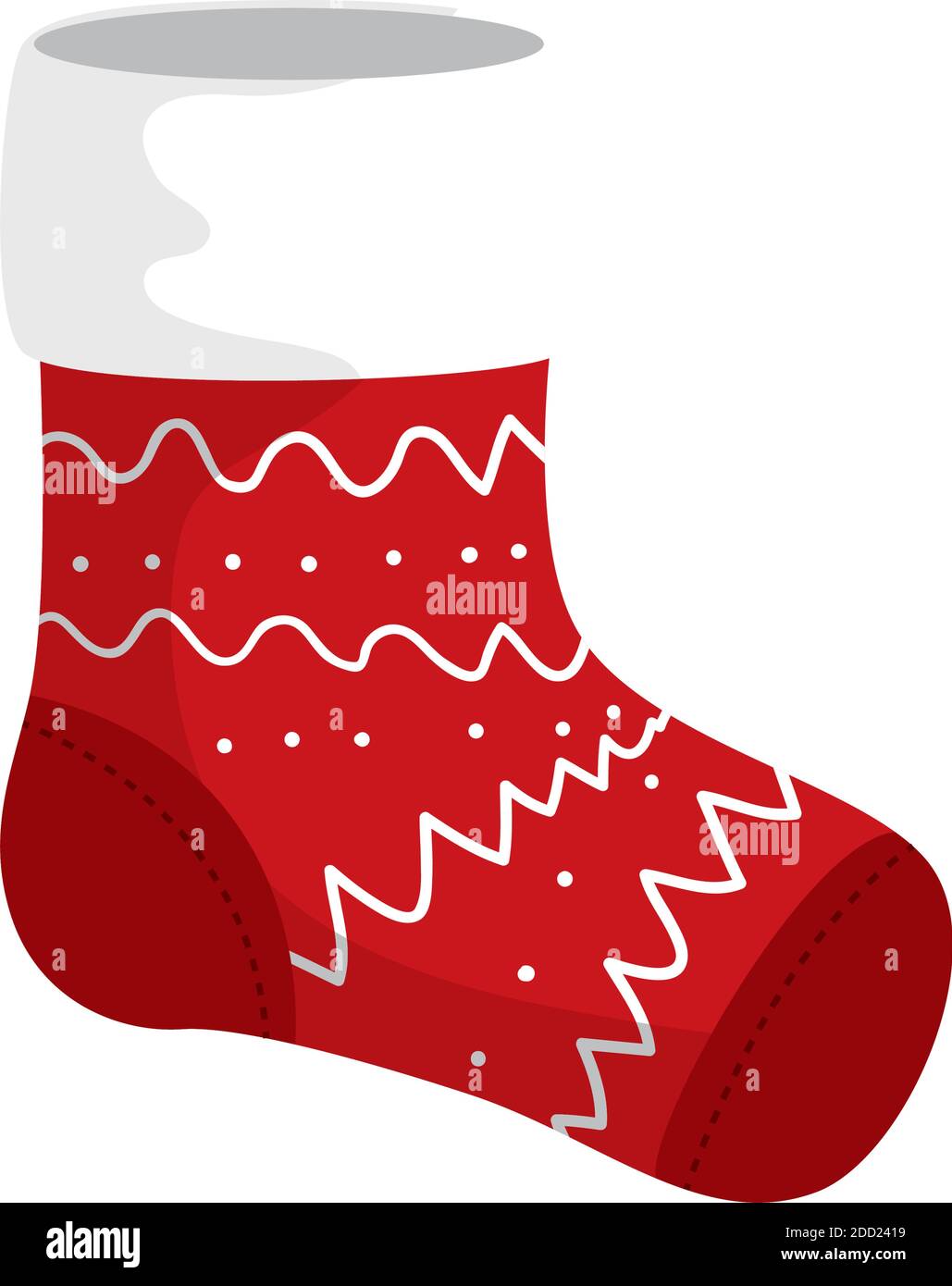 happy merry christmas santa sock decoration Stock Vector Image & Art ...