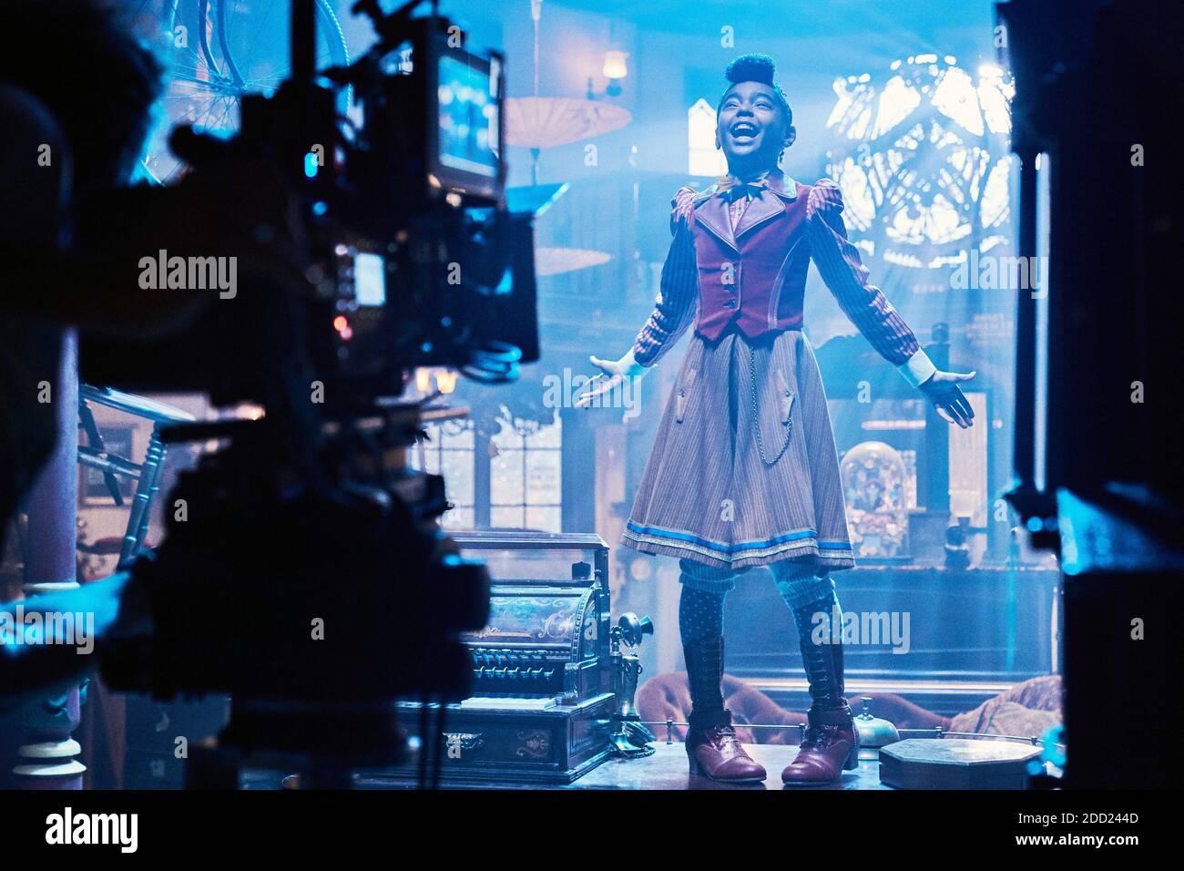 JINGLE JANGLE: A CHRISTMAS JOURNEY, Madalen Mills, on set, 2020. ph ...