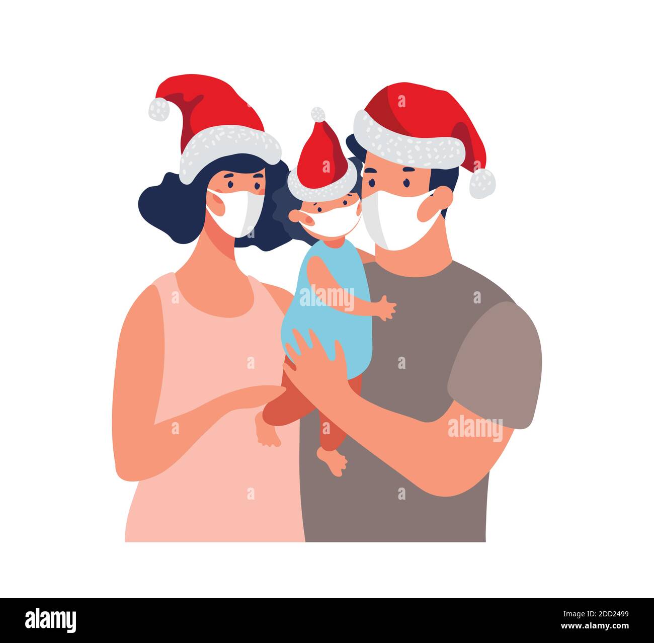 New Year and Christmas 2021 during the coronavirus pandemic, family ...