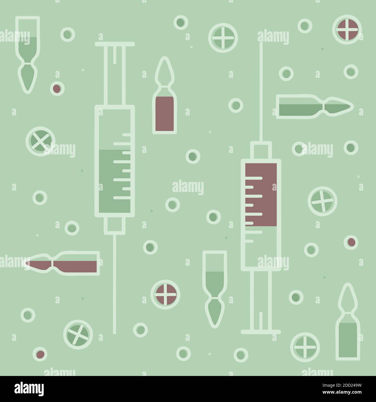 Syringe and pills - vector illustration Stock Vector Image & Art - Alamy
