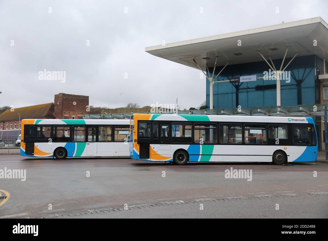 STAGECOACH BUS IN NEW LIVERY Stock Photo - Alamy