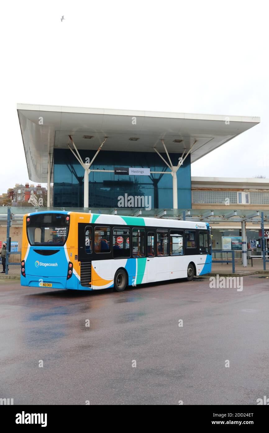 STAGECOACH BUS IN NEW LIVERY Stock Photo - Alamy