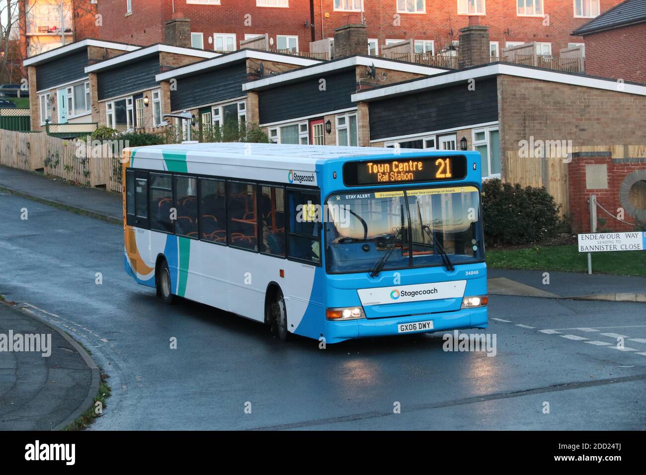STAGECOACH BUS IN NEW LIVERY Stock Photo - Alamy