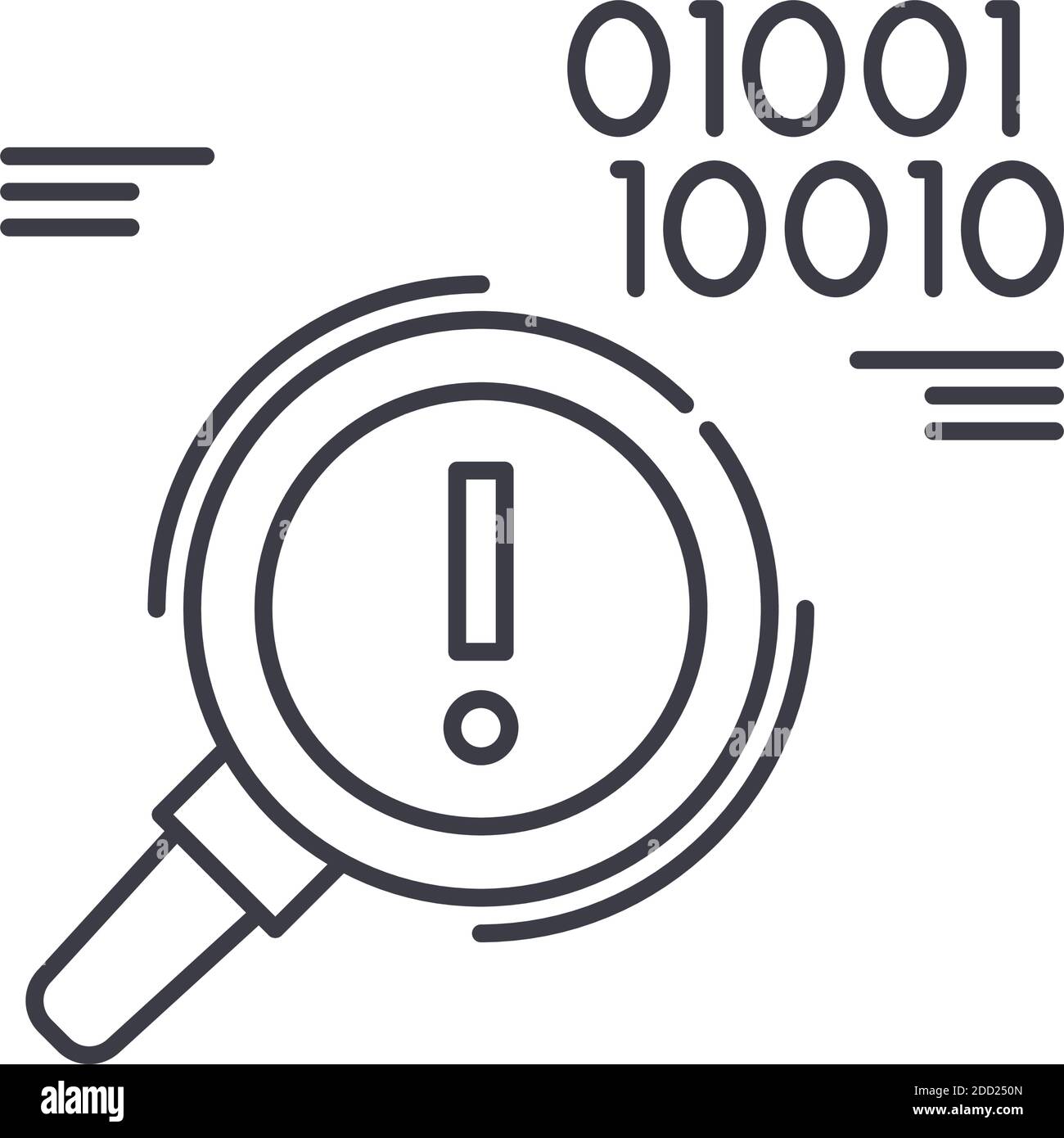 Error Code Icon Linear Isolated Illustration Thin Line Vector Web Error Code Icon Linear Isolated Illustration Thin Line Vector Web