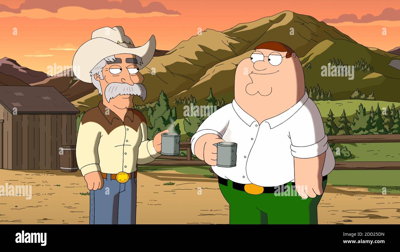 FAMILY GUY, from left: guest voice Sam Elliott, Peter Griffin (voice ...