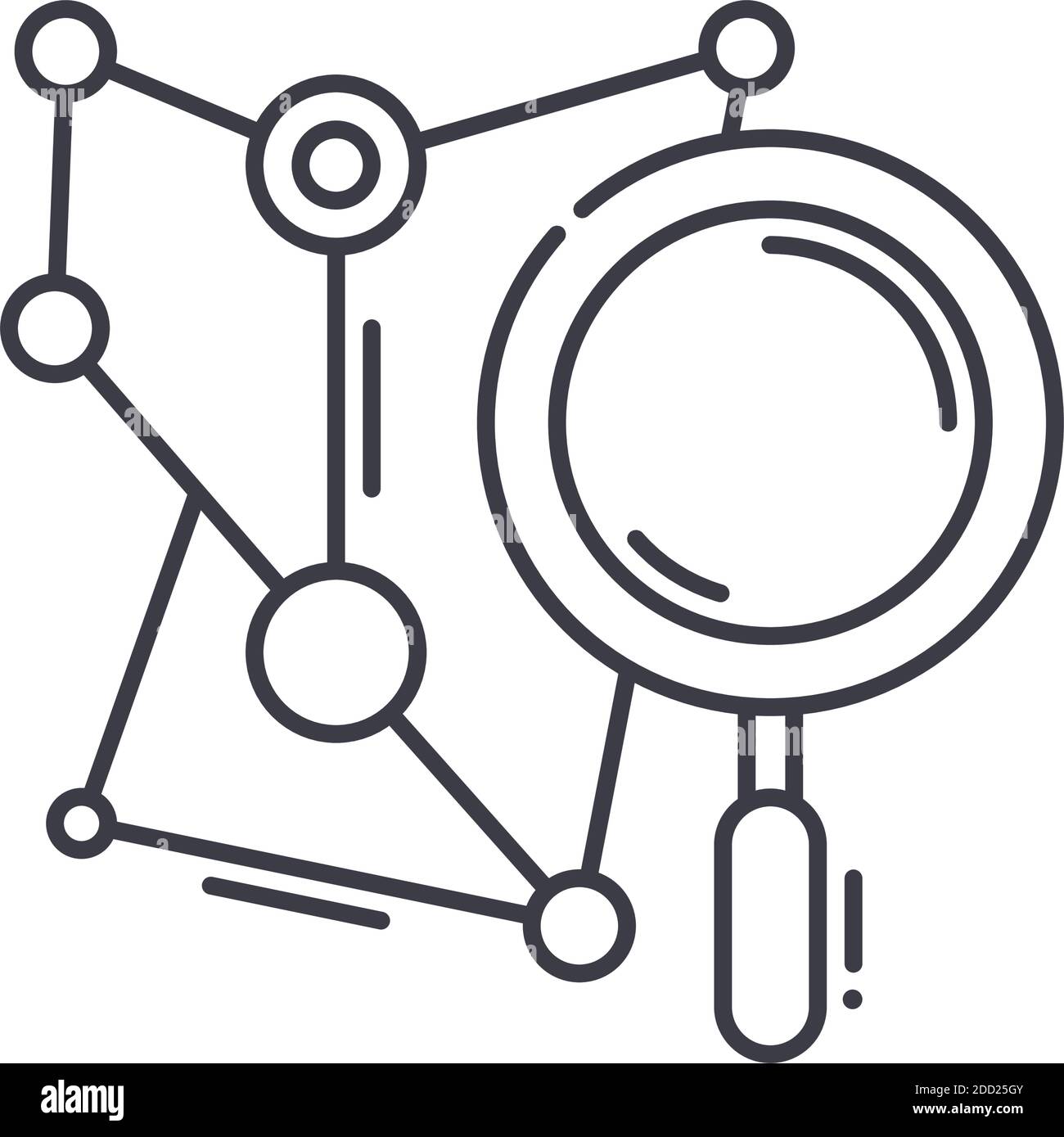 Encrypt icon, linear isolated illustration, thin line vector, web ...