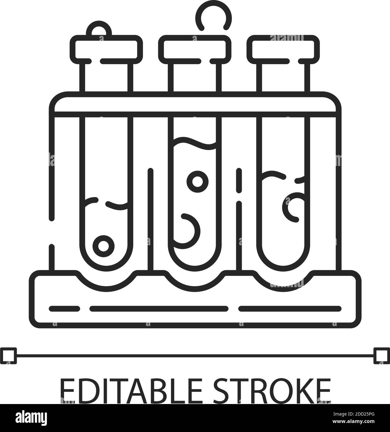 Test tube rack linear icon Stock Vector Image & Art - Alamy
