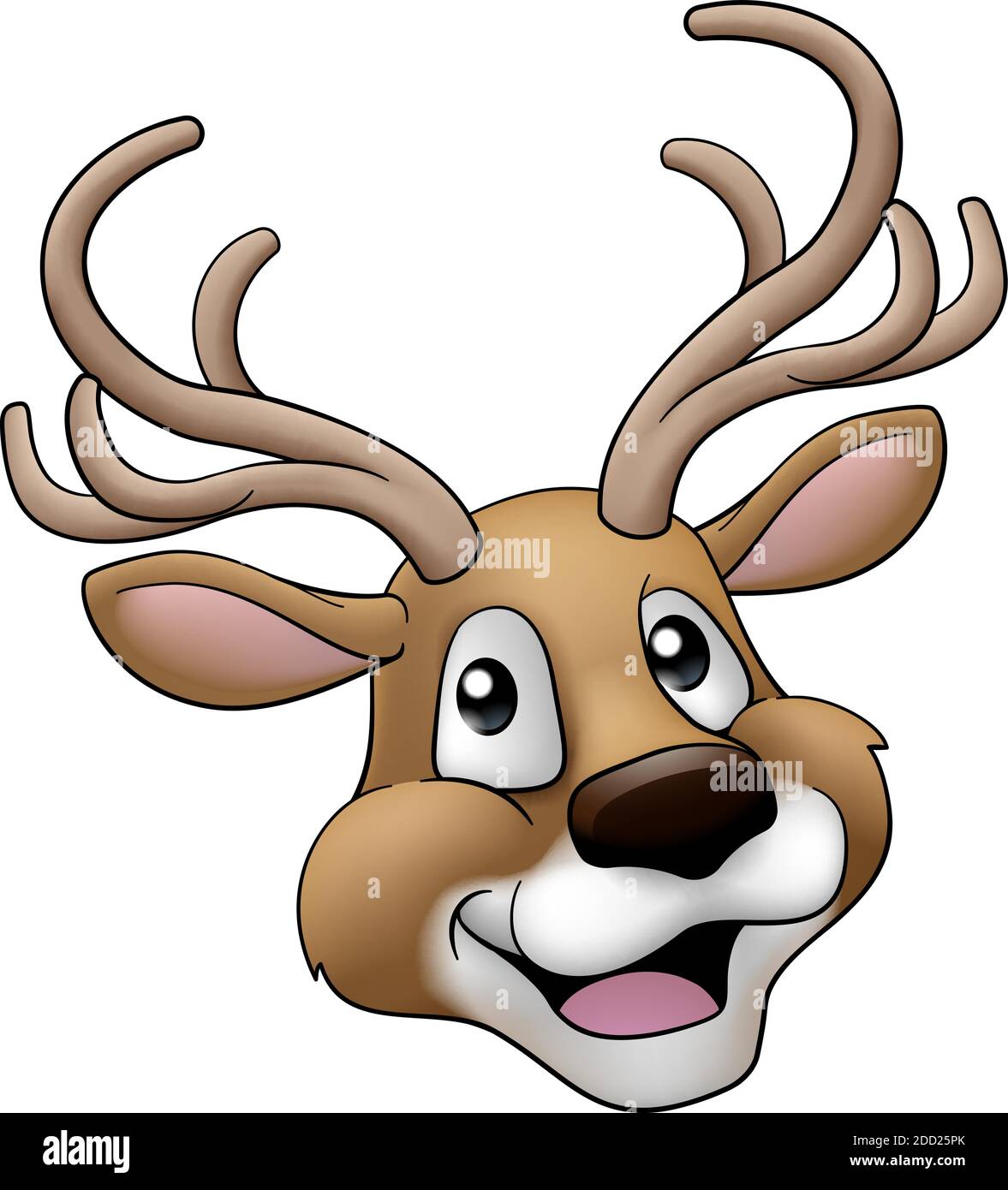 Christmas Cartoon Reindeer Character Stock Vector Image & Art - Alamy