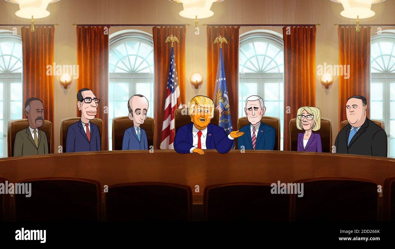 OUR CARTOON PRESIDENT, from left: Ben Carson (voice: Zach Cherry ...