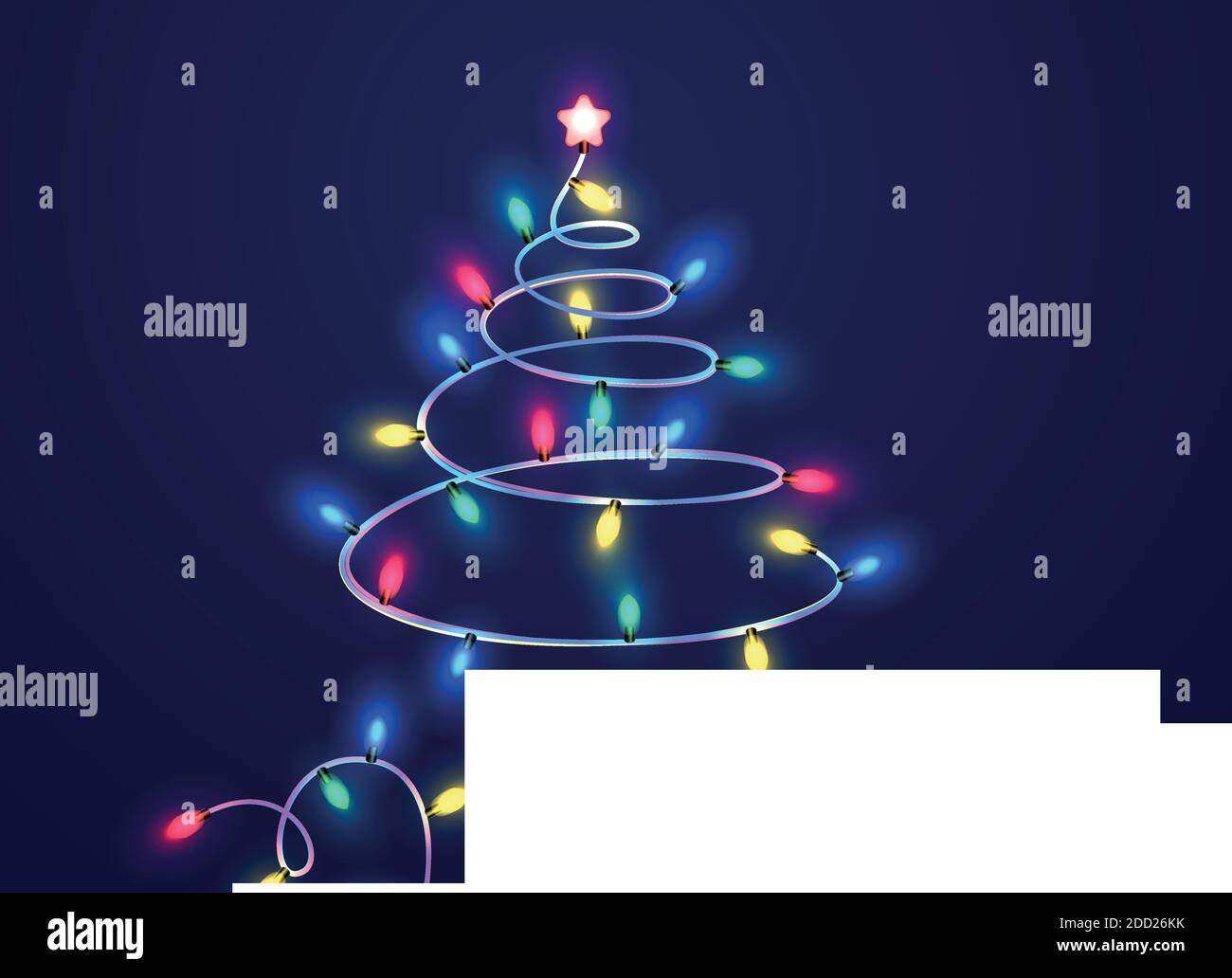 Christmas garland isolated Stock Vector Images - Alamy