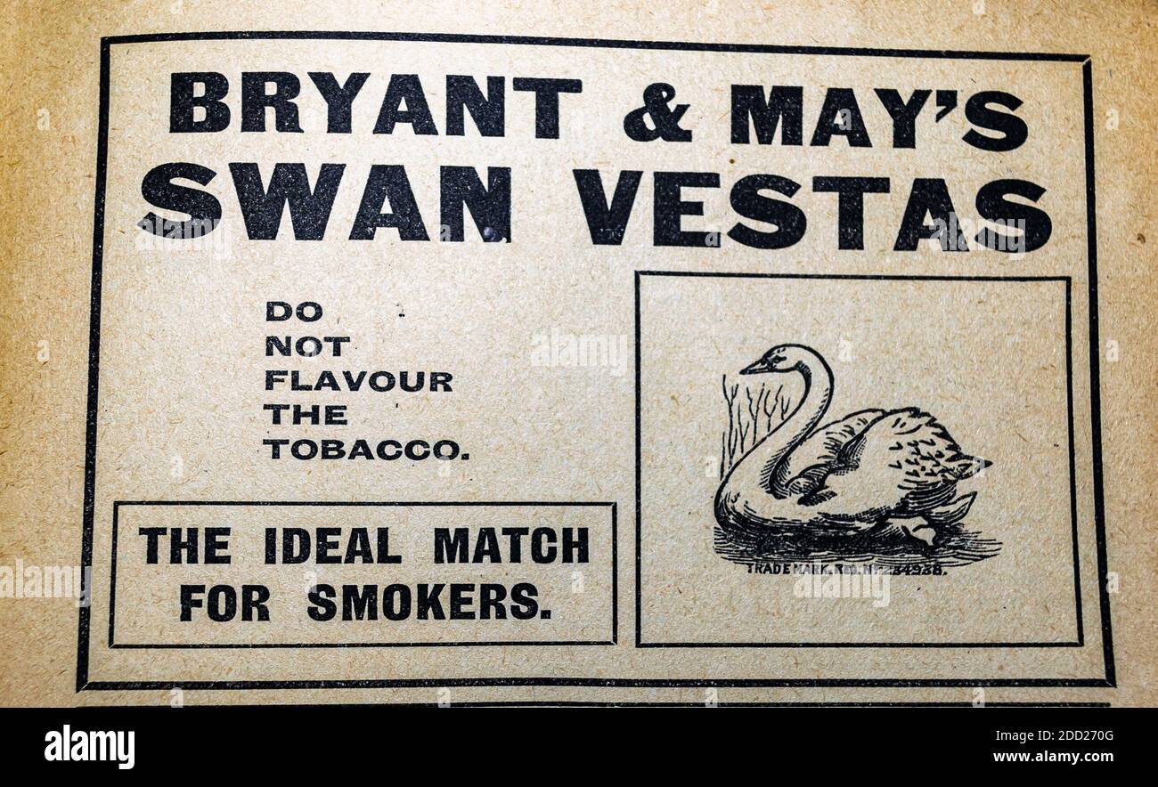 Bryant and mays swan vestas hi-res stock photography and images - Alamy