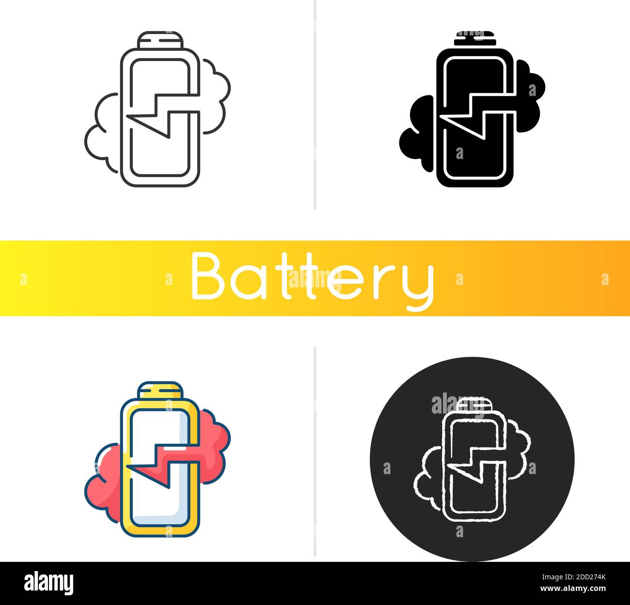 Battery breaking icon Stock Vector Image & Art - Alamy