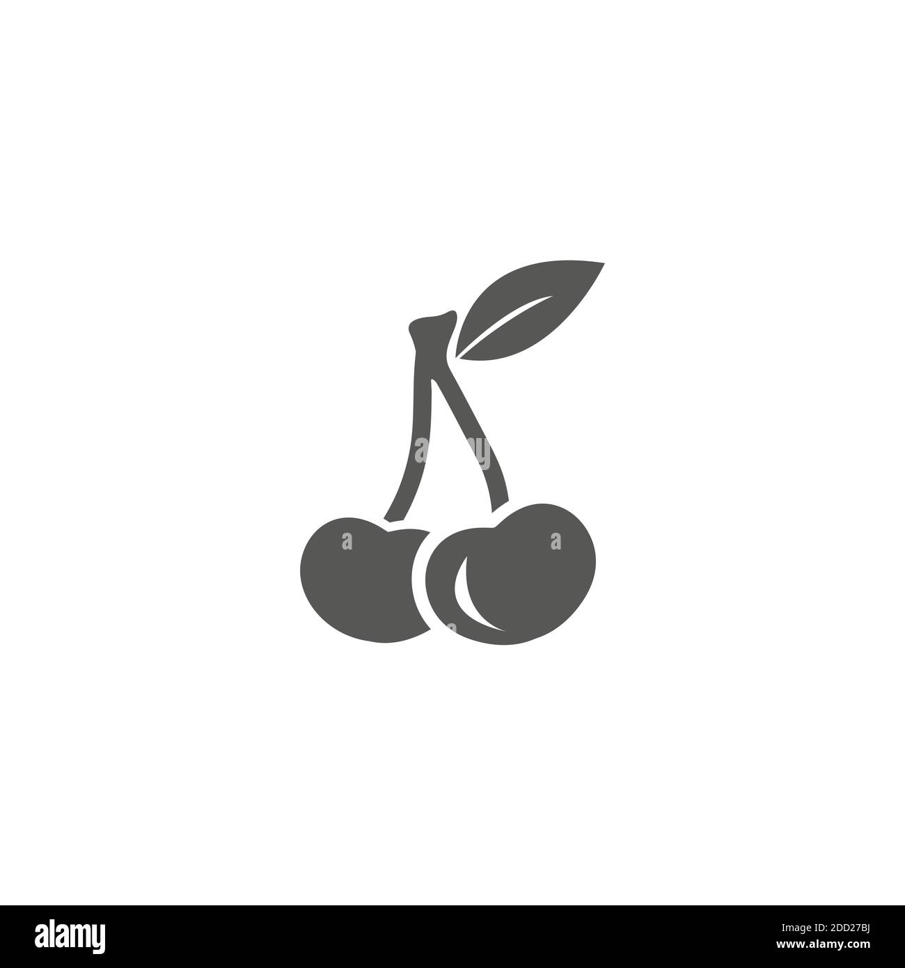 black cherry fruits vector illustration. cherry fruits icons Stock ...