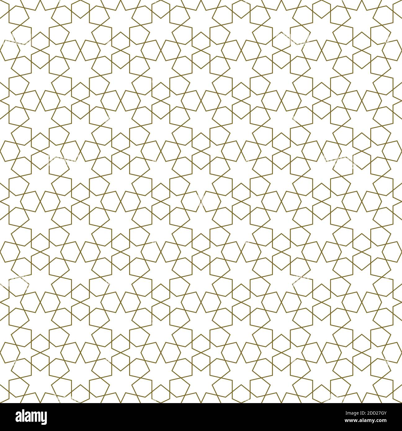 Background seamless pattern based on traditional islamic art.Brown ...