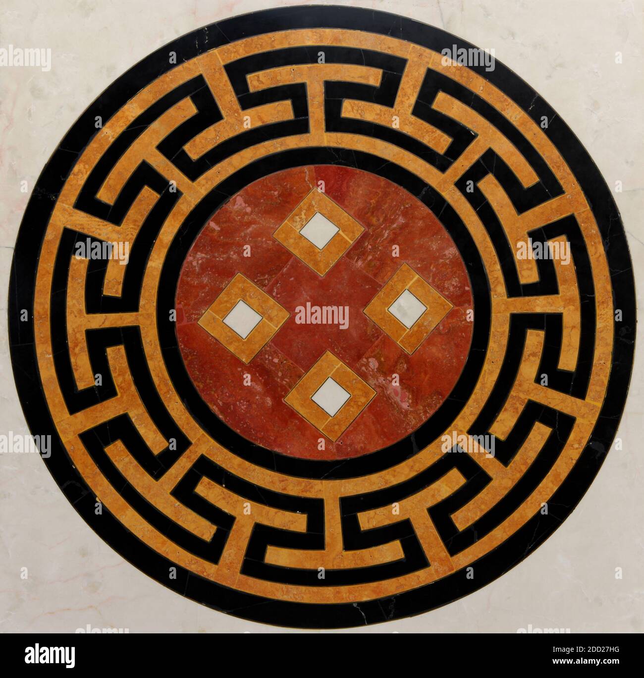 marble mosaic tiles stone ornament Geometrical seamless pattern texture ...