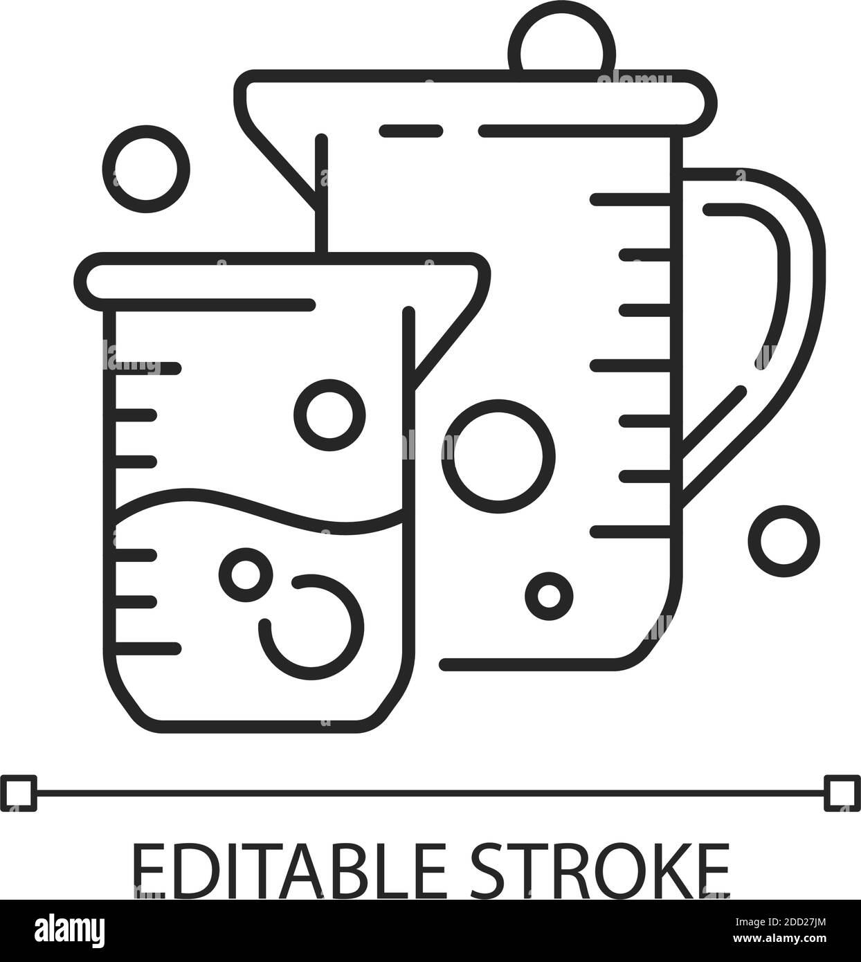Beaker linear icon Stock Vector Image & Art - Alamy