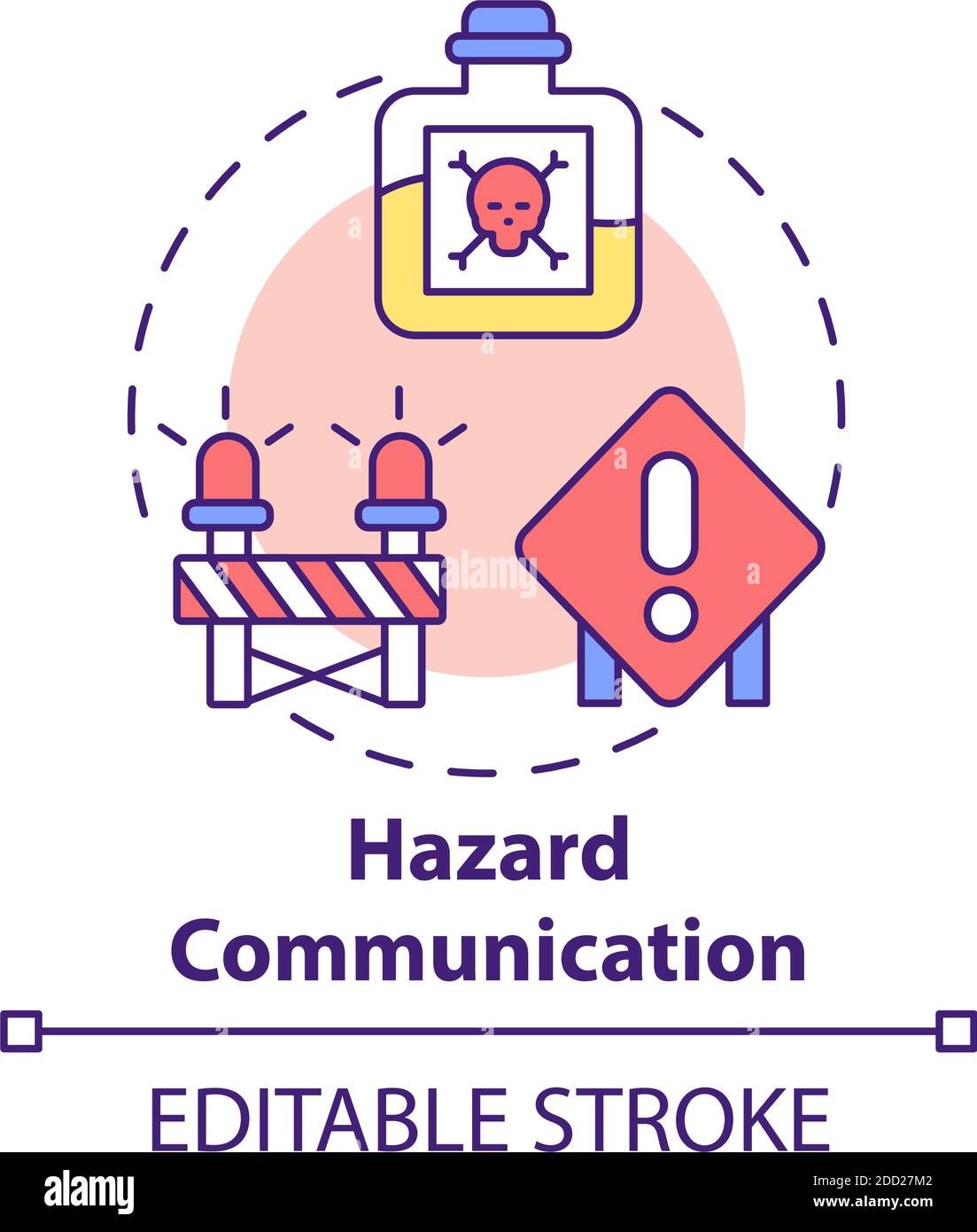 Hazard communication concept icon Stock Vector Image & Art - Alamy