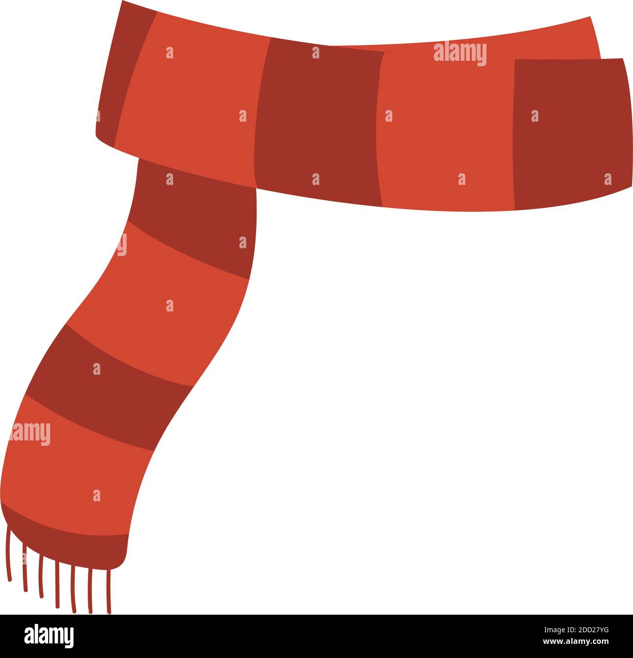 red scarf warm clothes icon isolated design vector illustration Stock ...