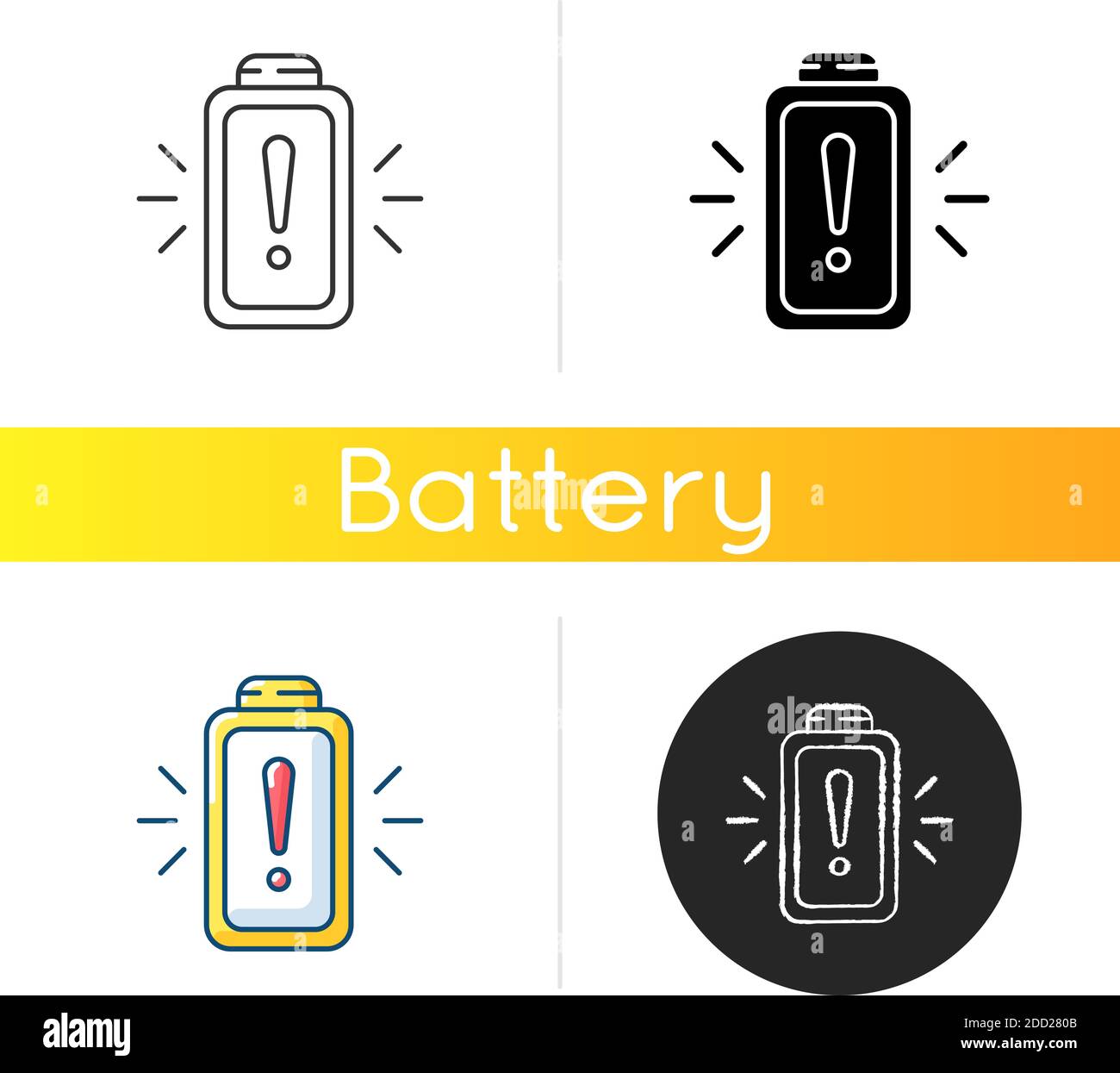Battery working process risk icon Stock Vector Image & Art - Alamy