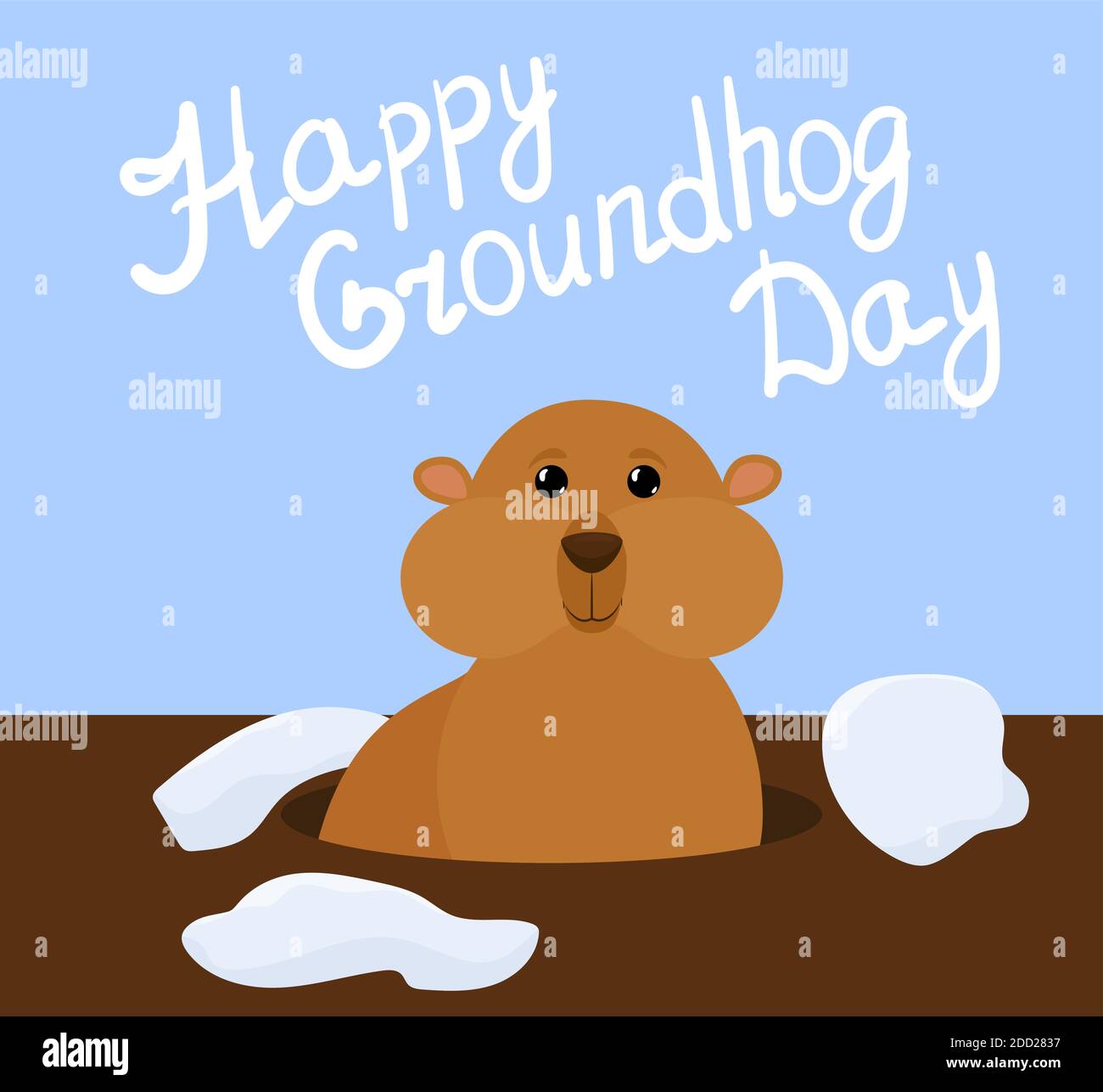 Happy Groundhog Day Clipart