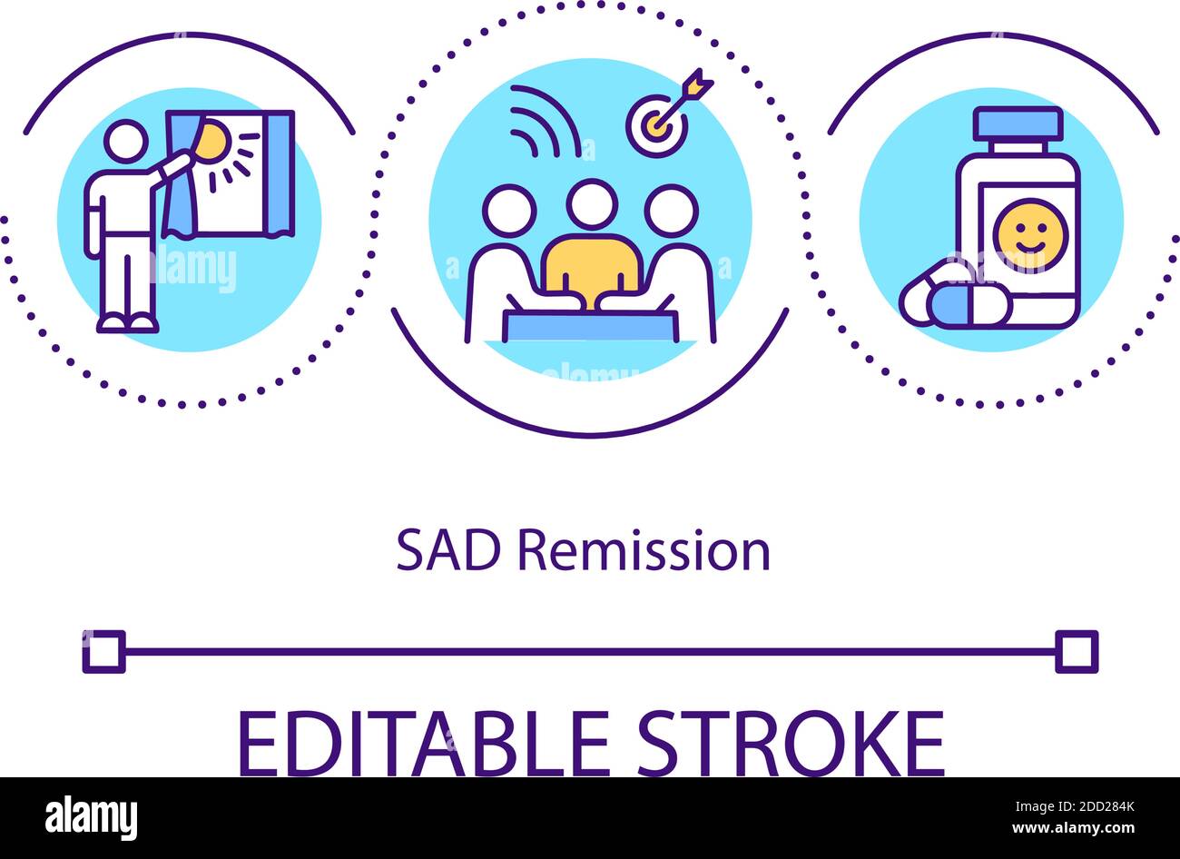 Medication sad Stock Vector Images - Alamy
