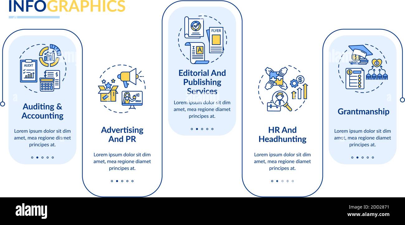 Business advisory service vector infographic template Stock Vector ...