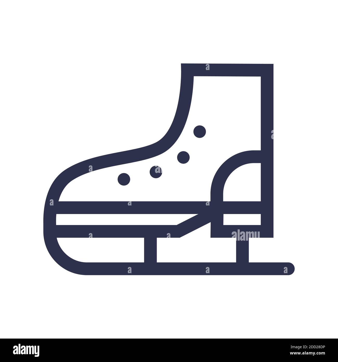winter skates icon for ice skating. flat vector pictogram isolated on ...