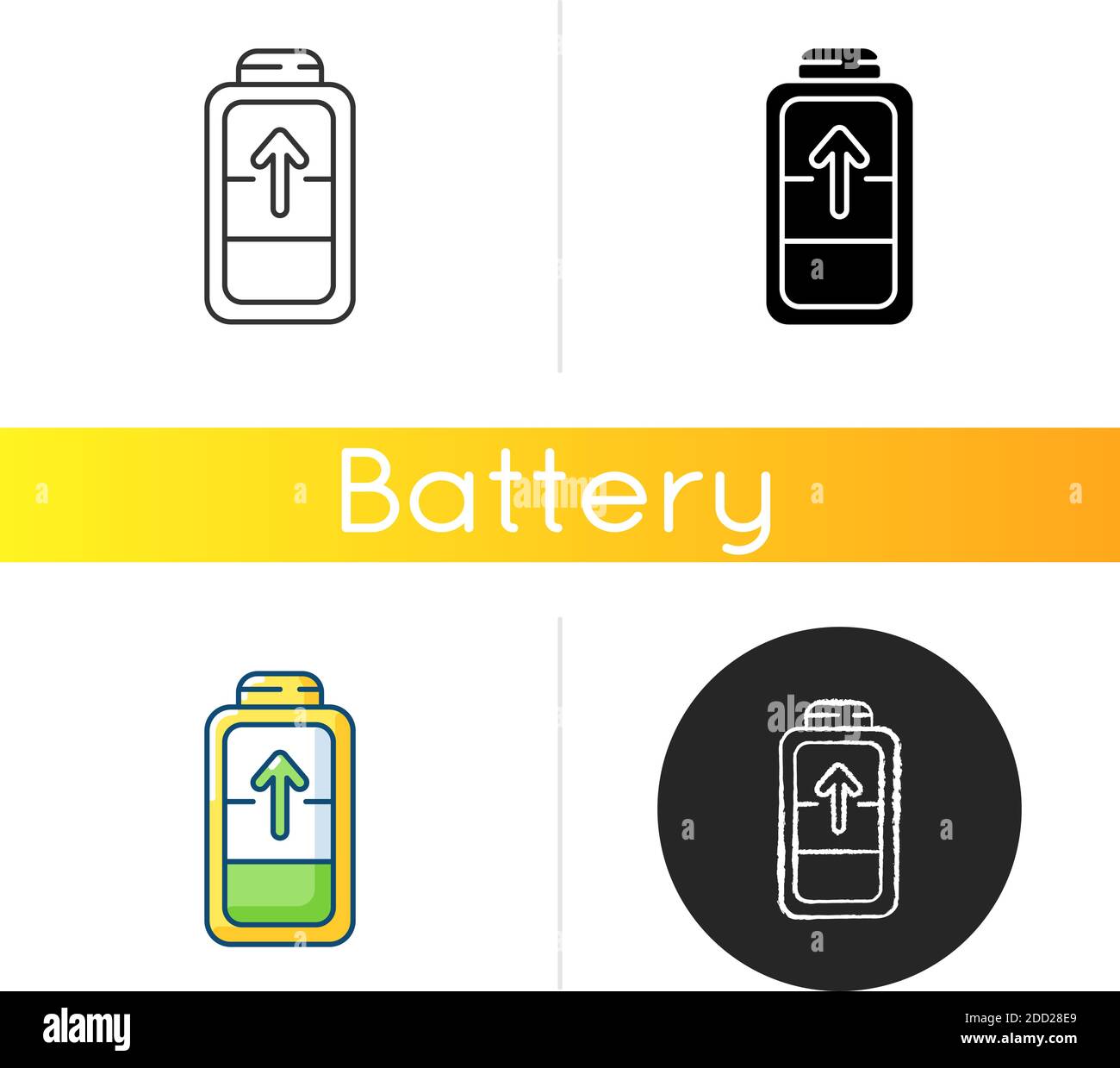 Battery charging process icon Stock Vector Image & Art - Alamy