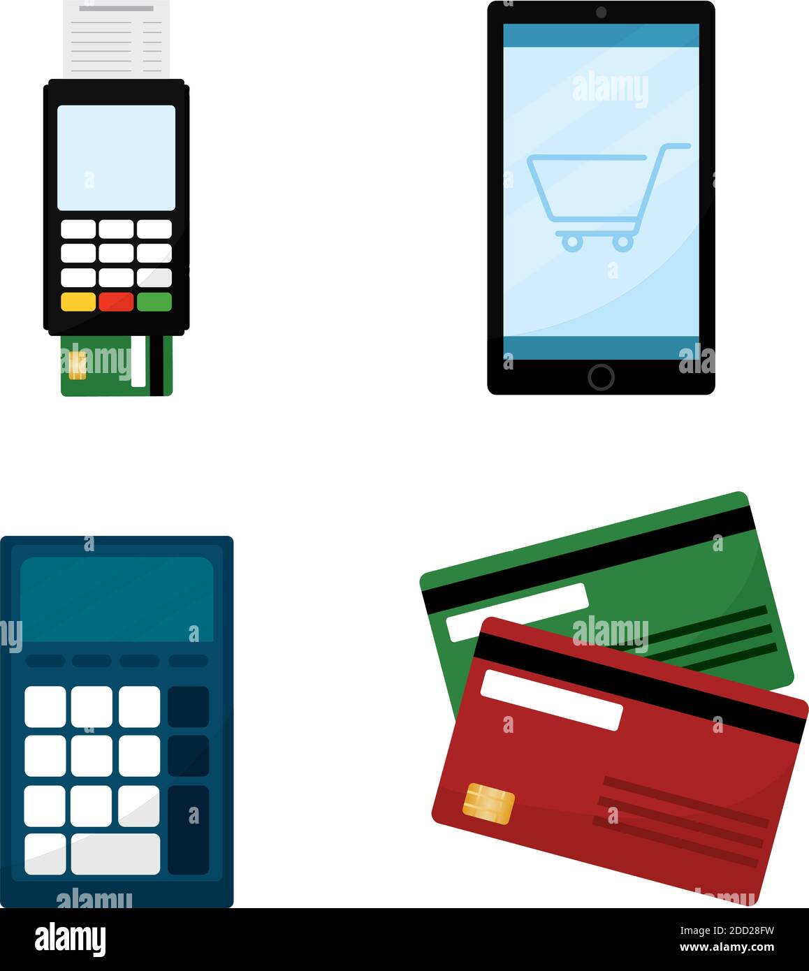 Isolated set group of pay icons in white background - Vector Stock ...