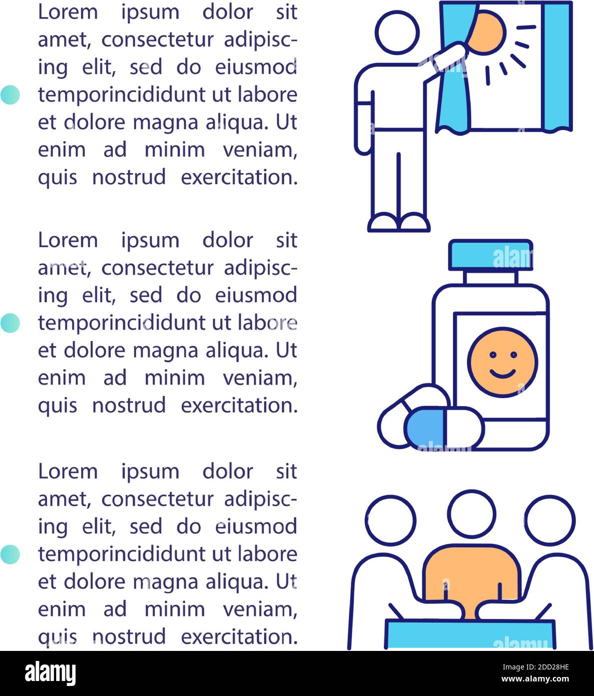 Sad treatment concept icon with text Stock Vector Image & Art - Alamy