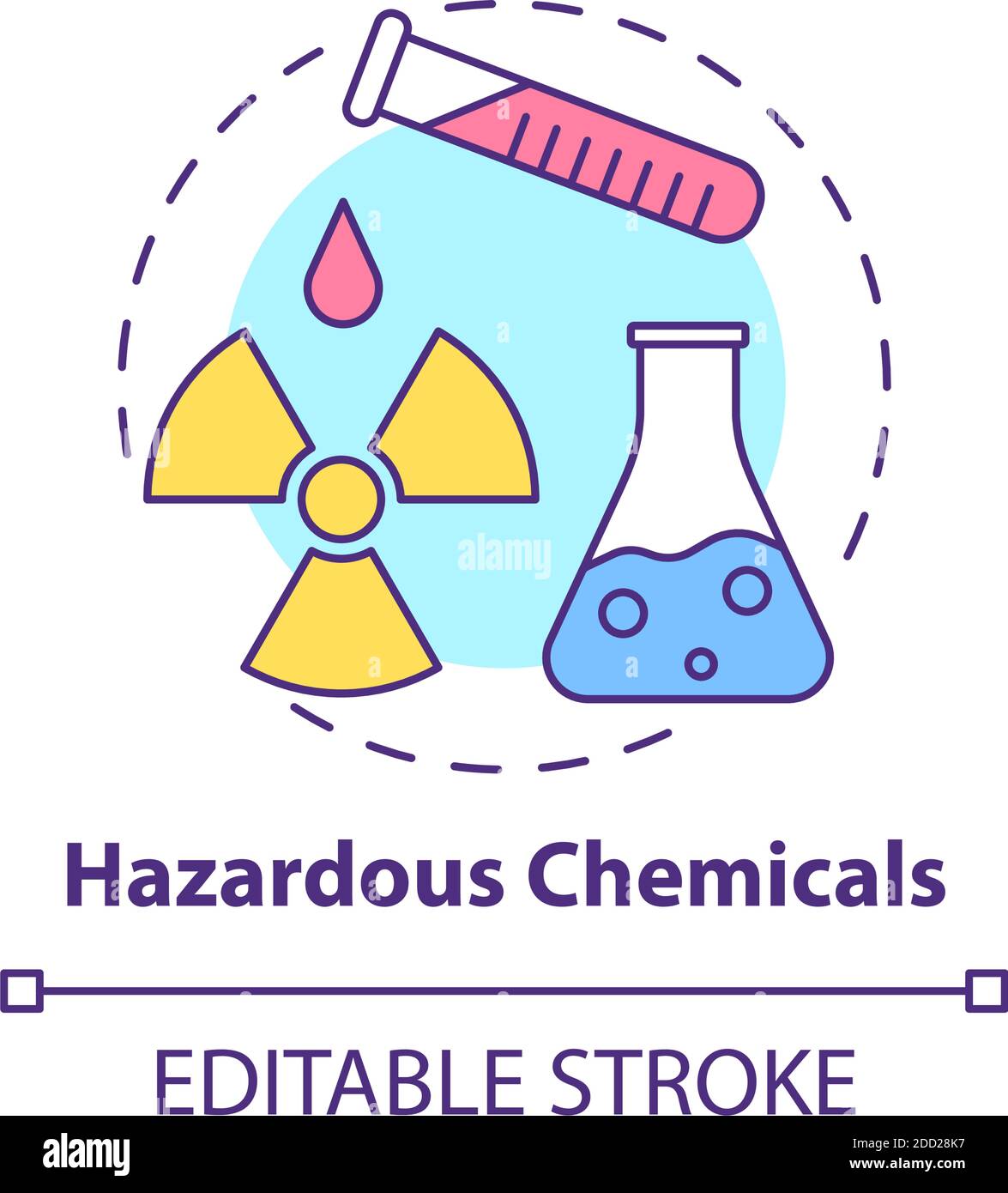 Hazardous chemicals concept icon Stock Vector Image & Art - Alamy