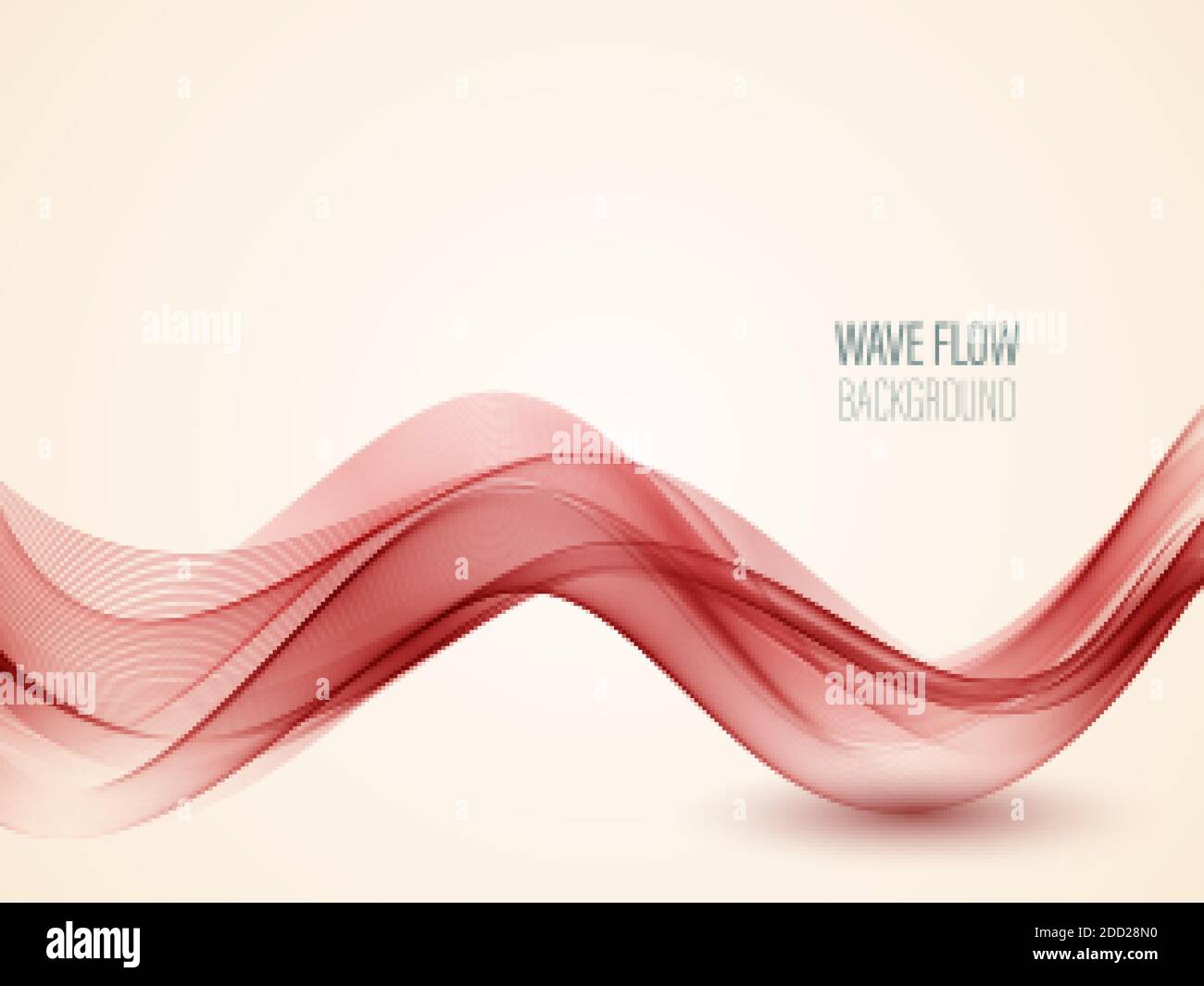 Abstract vector red wave on background Red wave flow Stock Vector Image ...