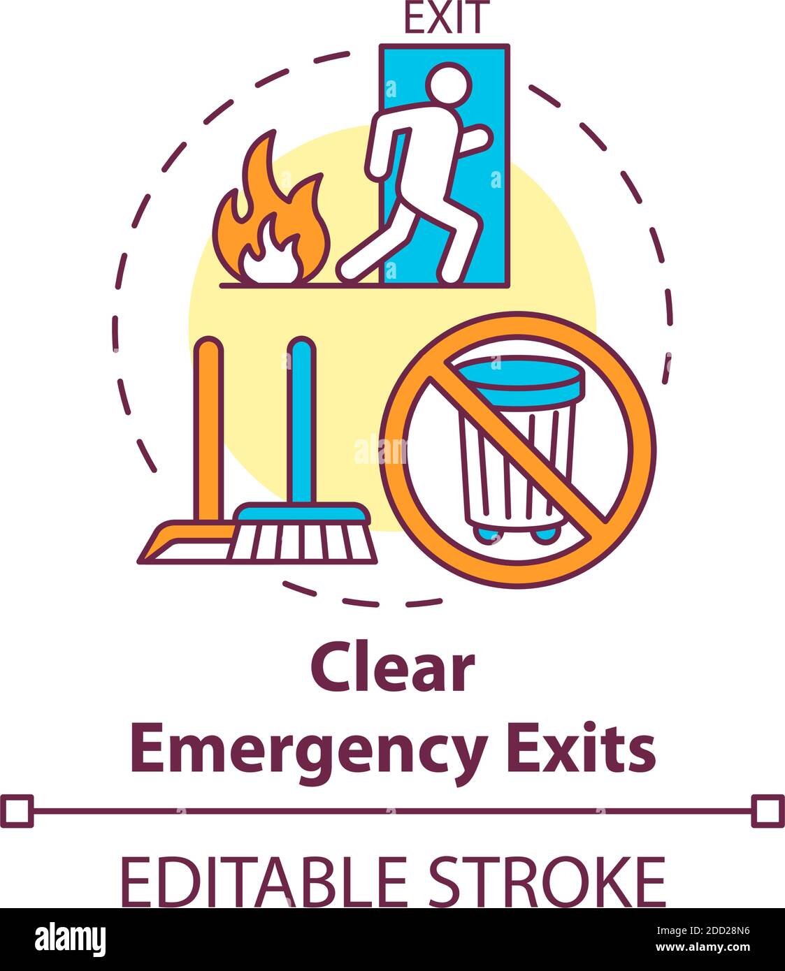 Emergency exit drawing hi-res stock photography and images - Alamy