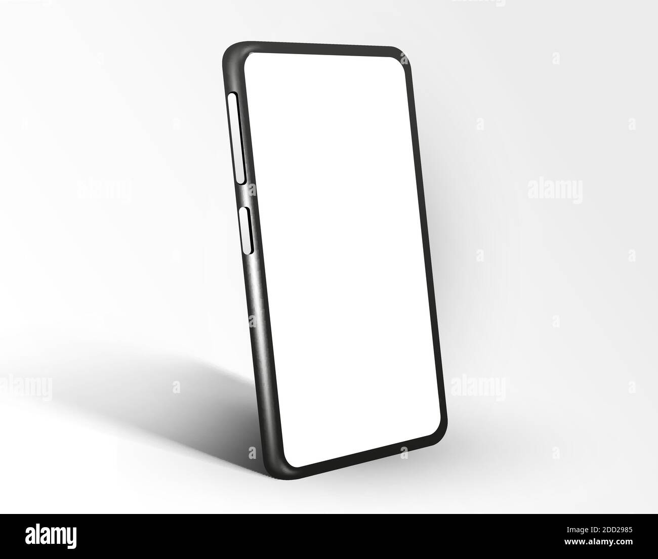 Realistic smartphone mockup. Cellphone frame with blank display ...