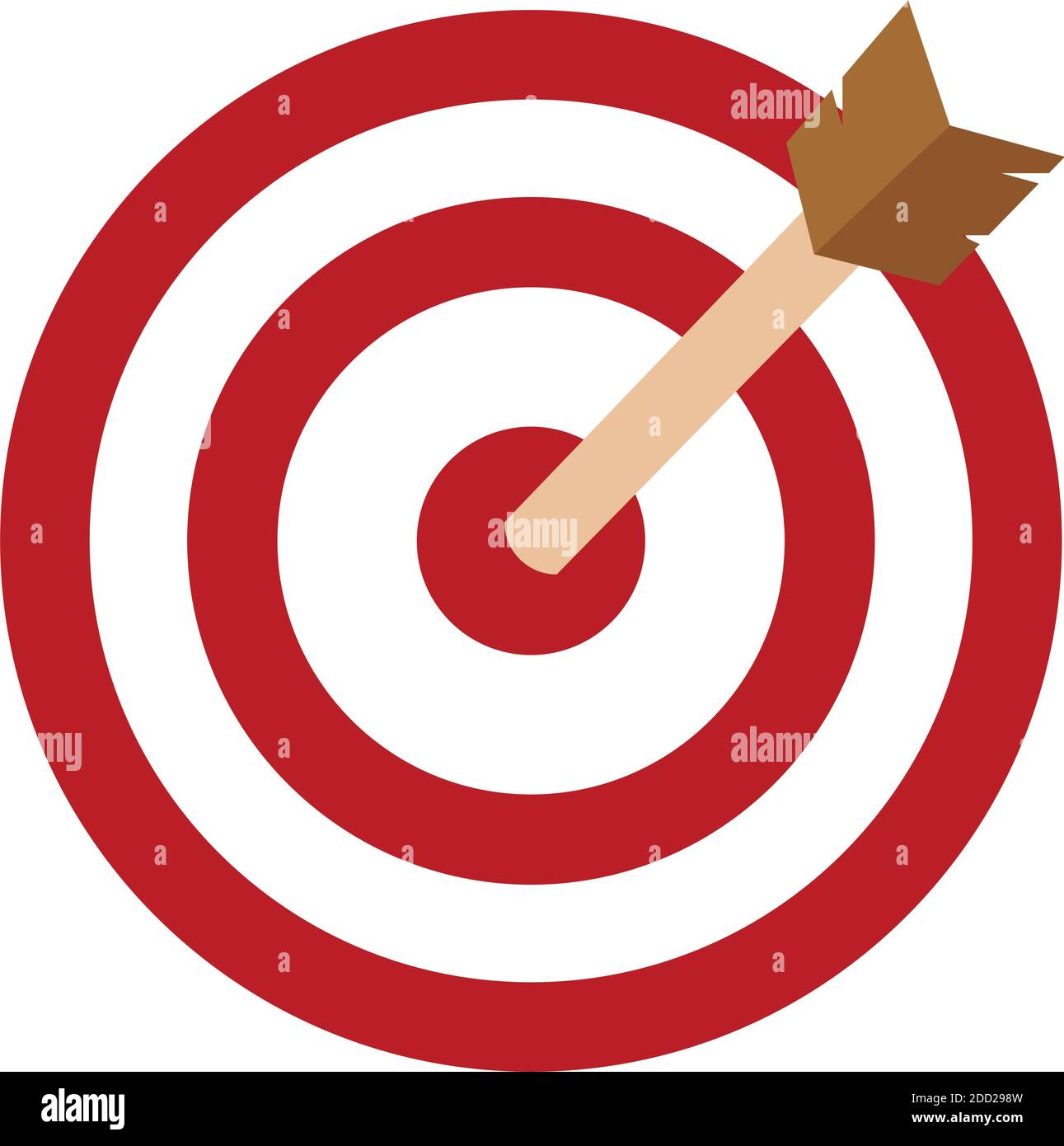 Isolated goal button online digital marketing colorful icon in white ...