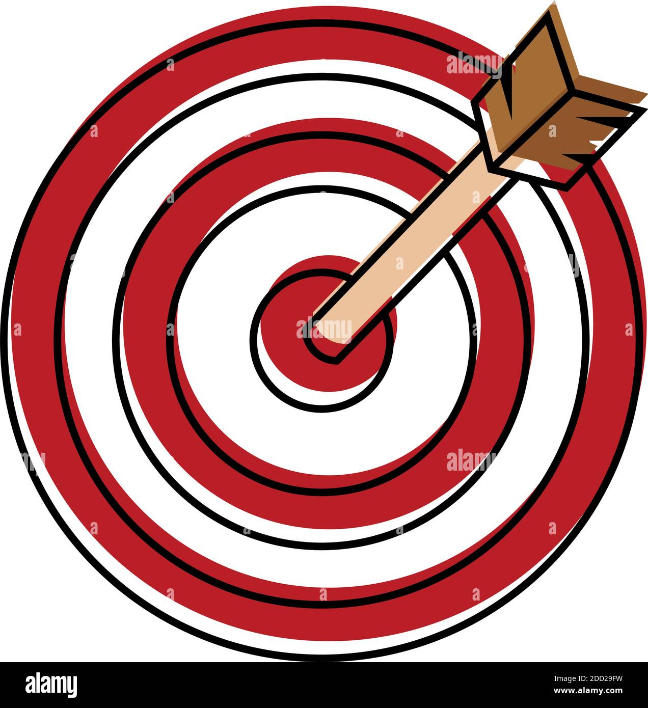 Isolated goal button online digital marketing colorful icon in white ...