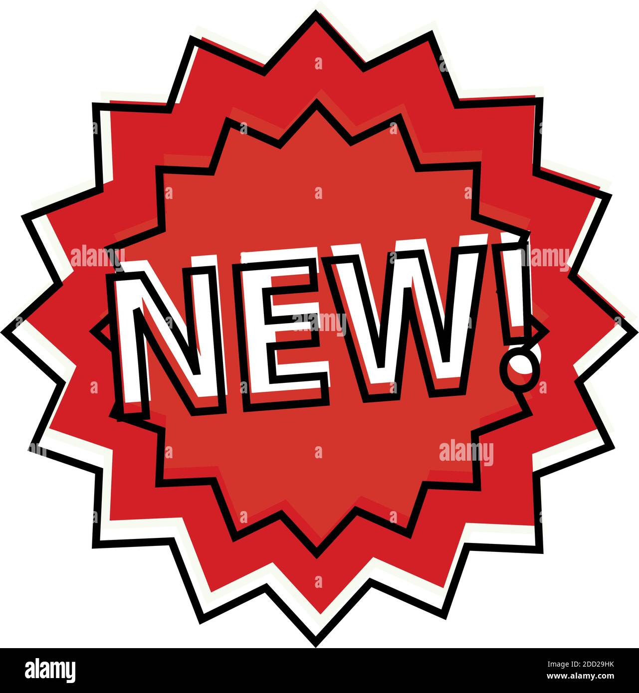 Isolated new product shop online digital marketing colorful icon in ...